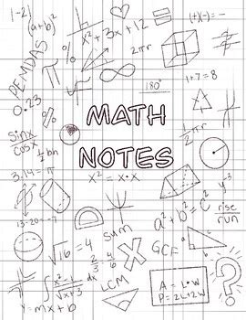 Math Notes By The Wildflower Coefficent TPT
