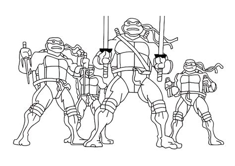 Раскраски Черепашки Ниндзя — распечатать или скачать