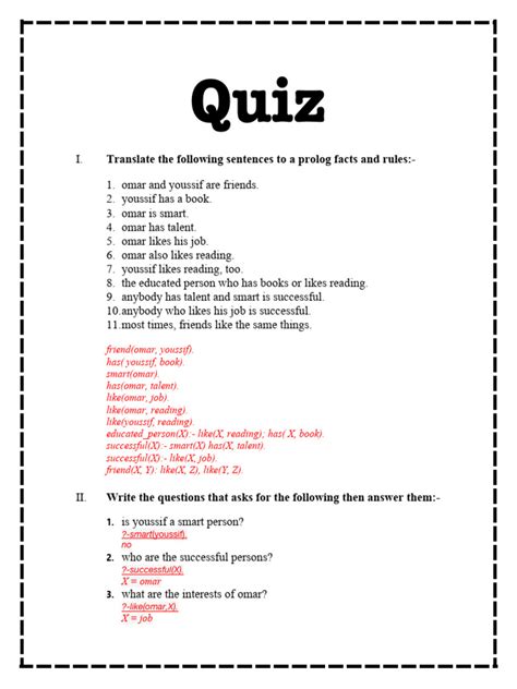 Prolog Quiz 2 Ca 2024 With Ans Pdf