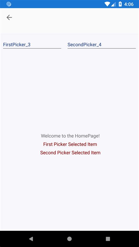 C Xamarin Control Template With Two Pickers Events Handle Stack