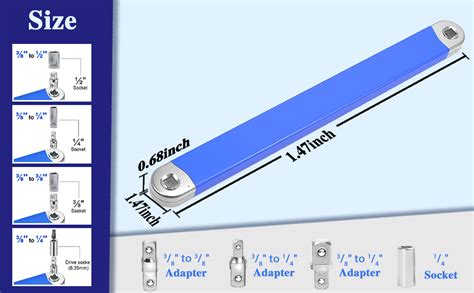 Offset Extension Wrench15 Inch Extension Wrench Offset Impact Ready Socket Tool With Versatile