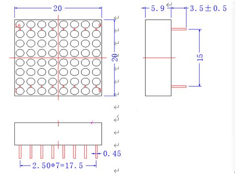 Led Dot Matrix X Display