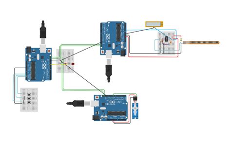 Circuit Design Robotic Arm Controlled By Glove Tinkercad