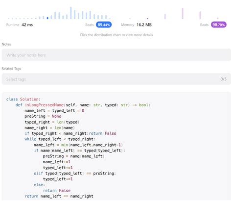 Leecode Ex33 925 Long Pressed Name By Leoblacktea Jun 2023 Medium