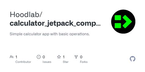 Github Hoodlab Calculator Jetpack Compose Simple Calculator App With Basic Operations