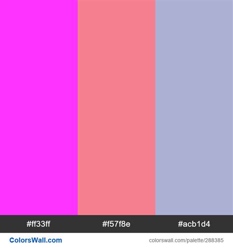 Pink Overflow Strawberry Pink Pixie Violet Palette Colorswall