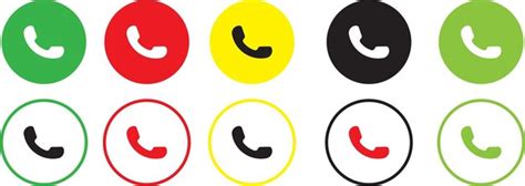 Premium Vector Call Icons Set Design