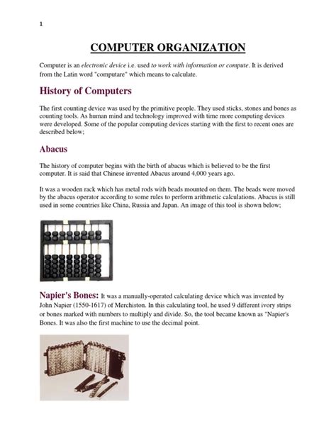A Comprehensive History Of Computer Evolution From Ancient Counting