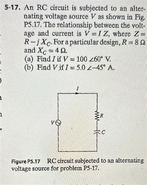 Solved An RC Circuit Is Subjected To An Alternating Chegg Com