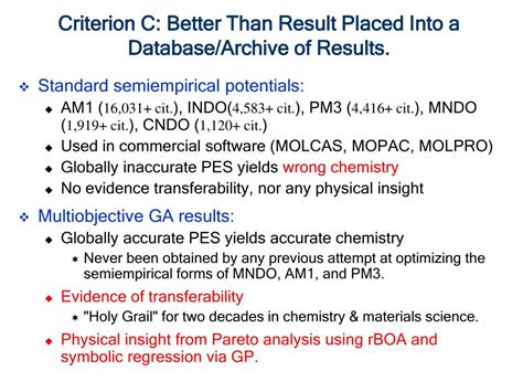 Ppt Multiobjective Genetic Algorithms For Multiscaling Excited State Direct Dynamics In