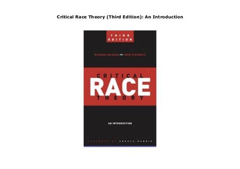 critical race theory third edition an introduction