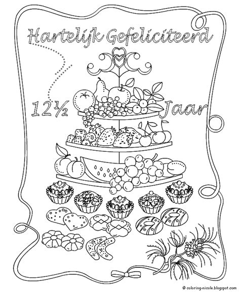 Mewarna09 Kleurplaten 12 Jaar Getrouwd Kleurplaten
