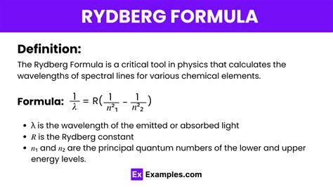 Rydberg Equation Examples Definition Formula Uses Faqs