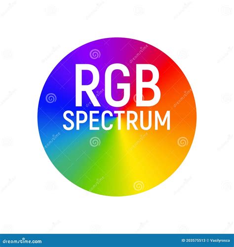 RGB Color Wheel Spectrum Selector Picker RGB Palette Logo Color Rainbow Diagram Circle Cartoon