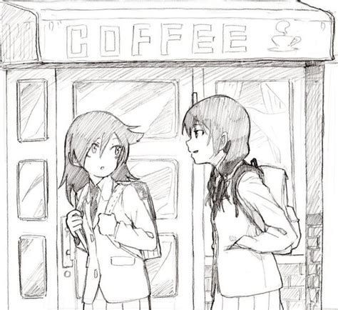 Tomoko And Yuri Afterschool Coffee Time By Shiratamaha R Watamote
