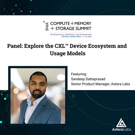 astera labs on linkedin snia compute memory storage summit