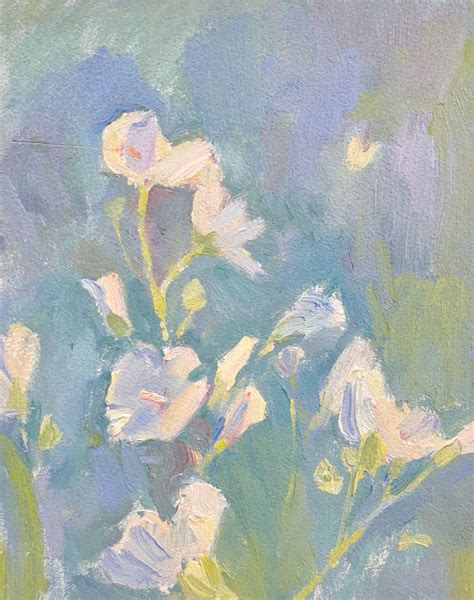 Белые цветы в 2025 г Художники Абстрактное Абстрактные картины