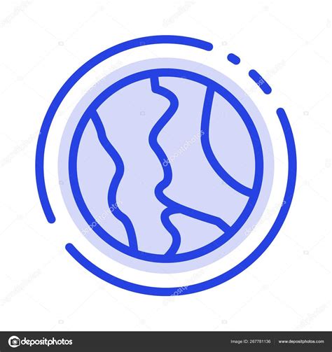 Global Location Map World Geography Blue Dotted Line Line Ic Stock