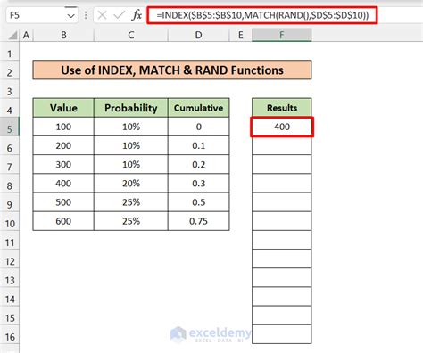 How To Apply Weighted Probability In Excel 3 Useful Methods