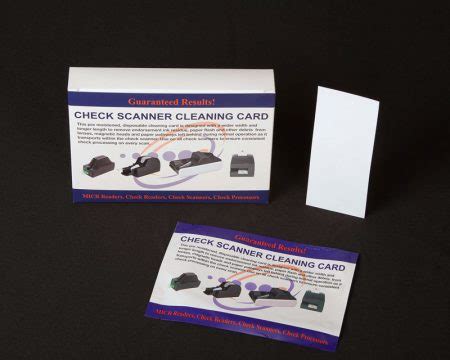 Check Scanner Cleaning Card Card Box Advanced Card Technologies ACT Cleaning Cards