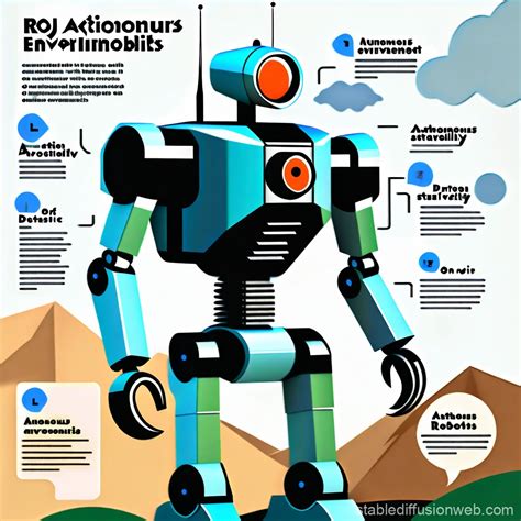 Autonomous Robots Navigation Infographic Stable Diffusion Online