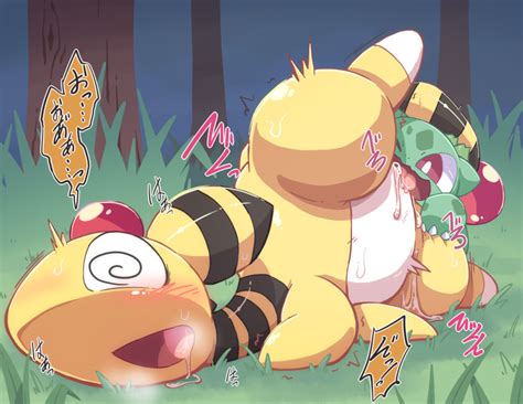 Rule 34 Ambiguous Gender Ampharos Blush Bodily Fluids Bulbasaur