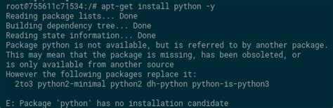 Ubuntu Docker Python Has No Installation Candidate Stack Overflow