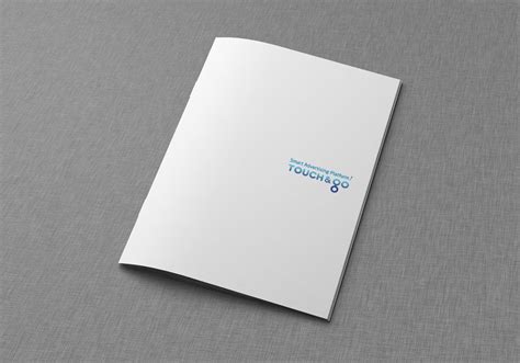 회사소개 브로셔 디자인 터치앤고 회사소개 브로셔 디자인 작업 편집디자인전문 디셈버퍼스트