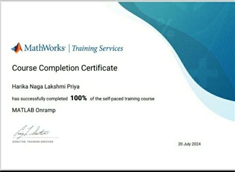 Harika Naga Lakshmi Priya On Linkedin Matlab Mathworks