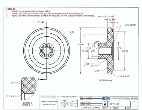 Solved 1105 17 1 Create The Revolved Part As Shown Below 2