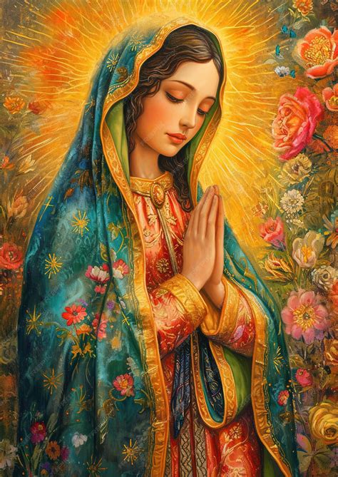 Premium Ai Image Holy Lady Of Guadalupe Nuestra Senora De Guadalupe