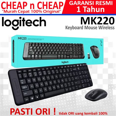 Jual Logitech Mk220 Keyboard Mouse Usb Wireless Multimedia Mk 220 Shopee Indonesia