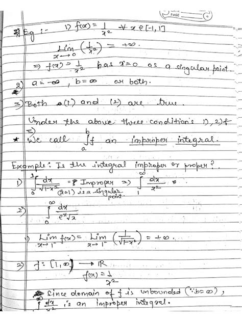 Improper Integral Pdf