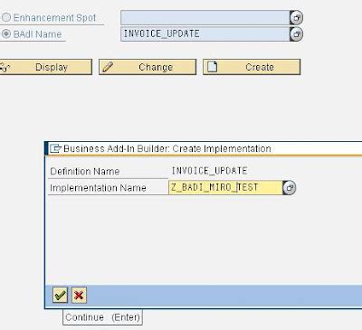 ABAP Implement BADI SE18 SE19
