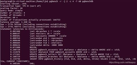 Postgresql使用（二）：在tpc H的数据库上pgbench 压力测试postgresql Tpch压测 Csdn博客