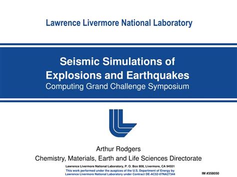 Ppt Seismic Simulations Of Explosions And Earthquakes Computing Grand