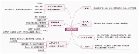 新媒体营销思维导图 迅捷流程图制作软件官网