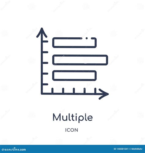 Multiple Variable Vertical Bars Icon From User Interface Outline