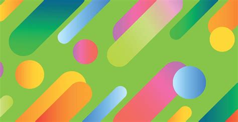 Colorful Multicolored Panoramic Abstract Background From Different Geometric Shapes Vector