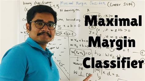Machine Learning Maximal Margin Classifier Youtube Machine Learning Maximal Margin Classifier Youtube
