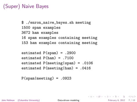 Data Driven Modeling Lecture 03 Ppt