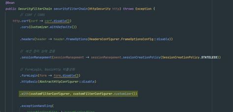 factory method securityfilterchain threw exception with message the filter class