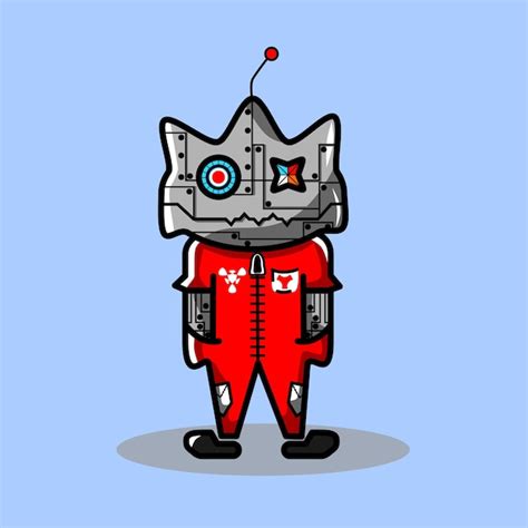 Premium Vector Cute Robot Character Vector