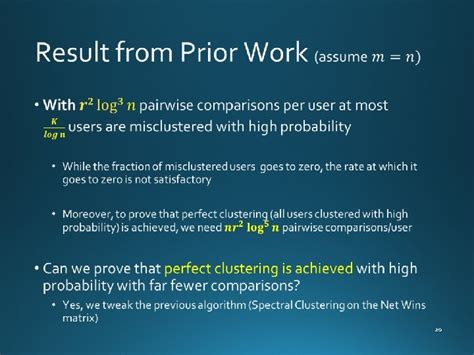 Clustering Using Pairwise Comparisons R Srikant ECECSL University