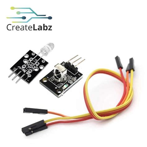 Infrared Ir Sensor Transmitter Receiver Kit With Jumper Wires Shopee