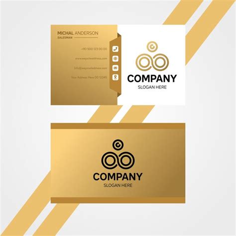 기업 명함 디자인 서식 파일 프리미엄 벡터