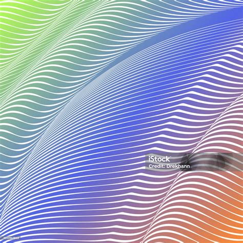 추상산 색상 물결 모양 배경 광학 예술 오파트 스트라이프 네온 그라데이션 0명에 대한 스톡 벡터 아트 및 기타 이미지 0명 곡선 그라데이션 Istock