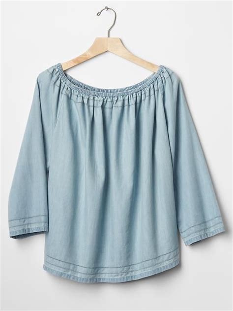 Tencel Off Shoulder Top Clothes Style Off Shoulder