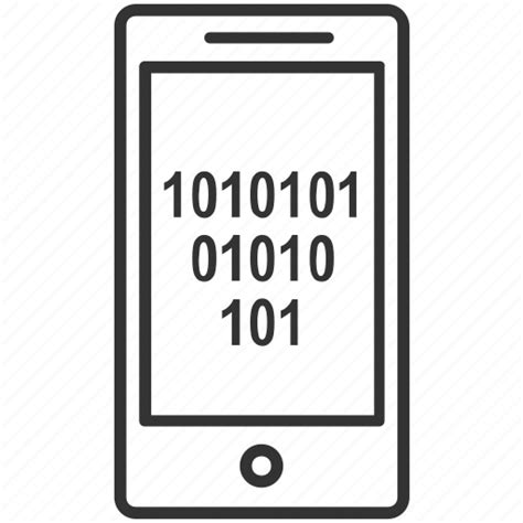 Binary Coding Mobile Development Mobile Programming Smartphone Icon