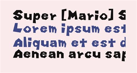 Super Mario Script 3 Free Font What Font Is